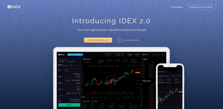 分散型取引所IDEXが新たなUI/UXを実装した「IDEX2.0」を発表 - CRYPTO TIMES