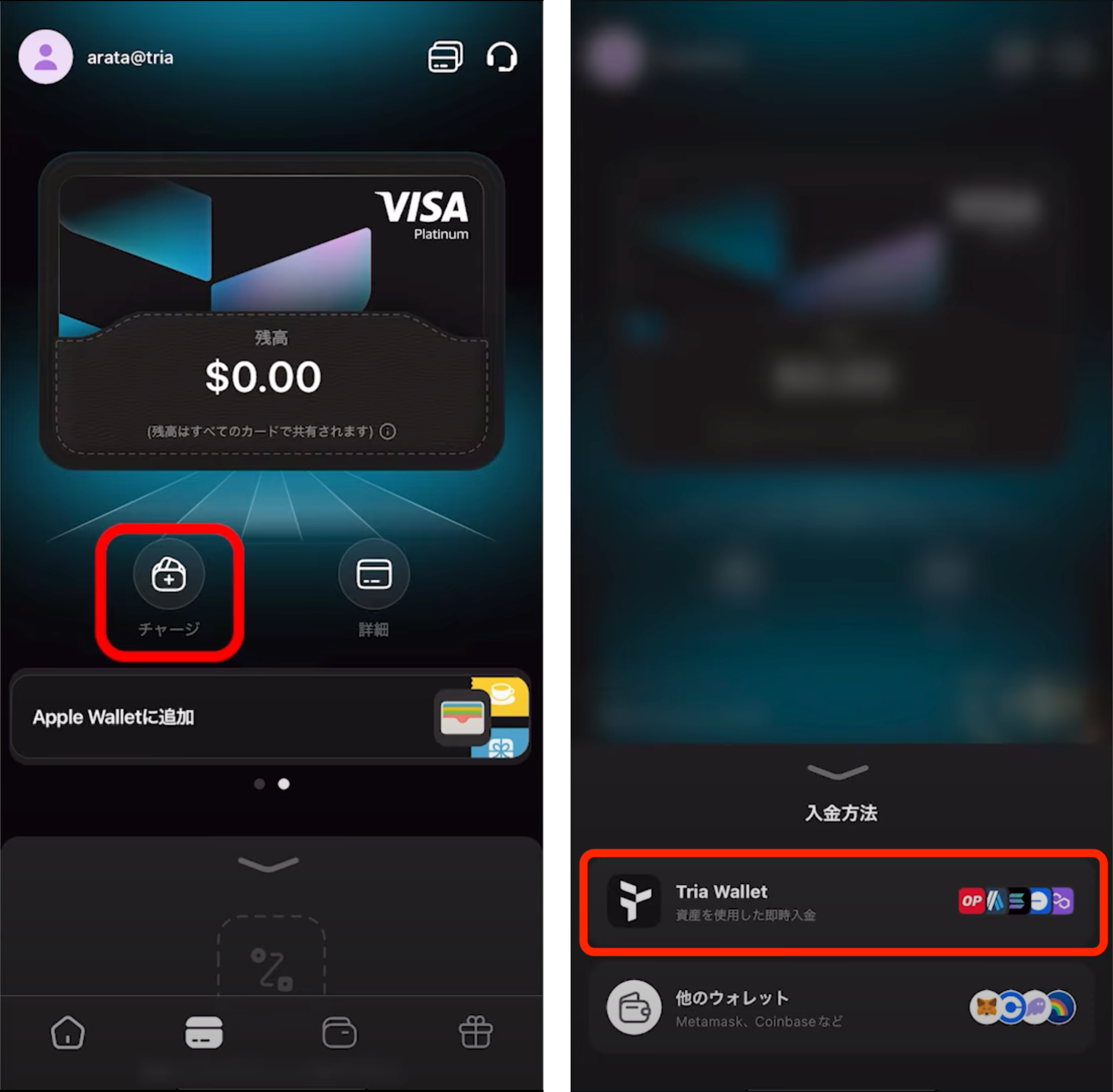 仮想通貨クレジットカード「Tria」の登録方法・使い方【徹底解説】 - CRYPTO TIMES