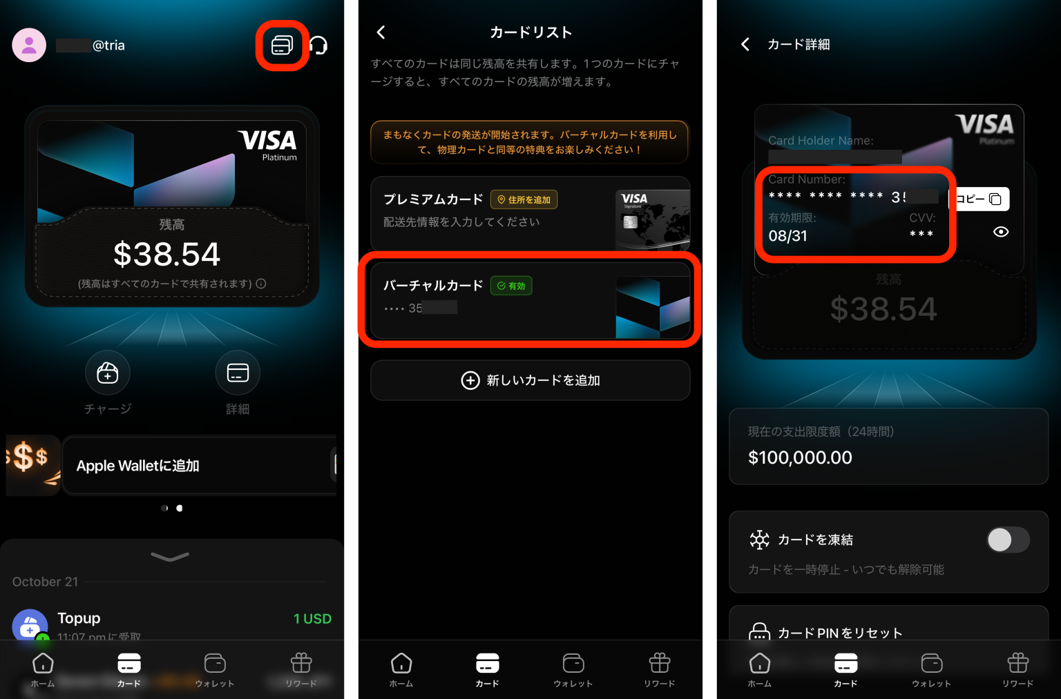 仮想通貨クレジットカード「Tria」の登録方法・使い方【徹底解説】 - CRYPTO TIMES